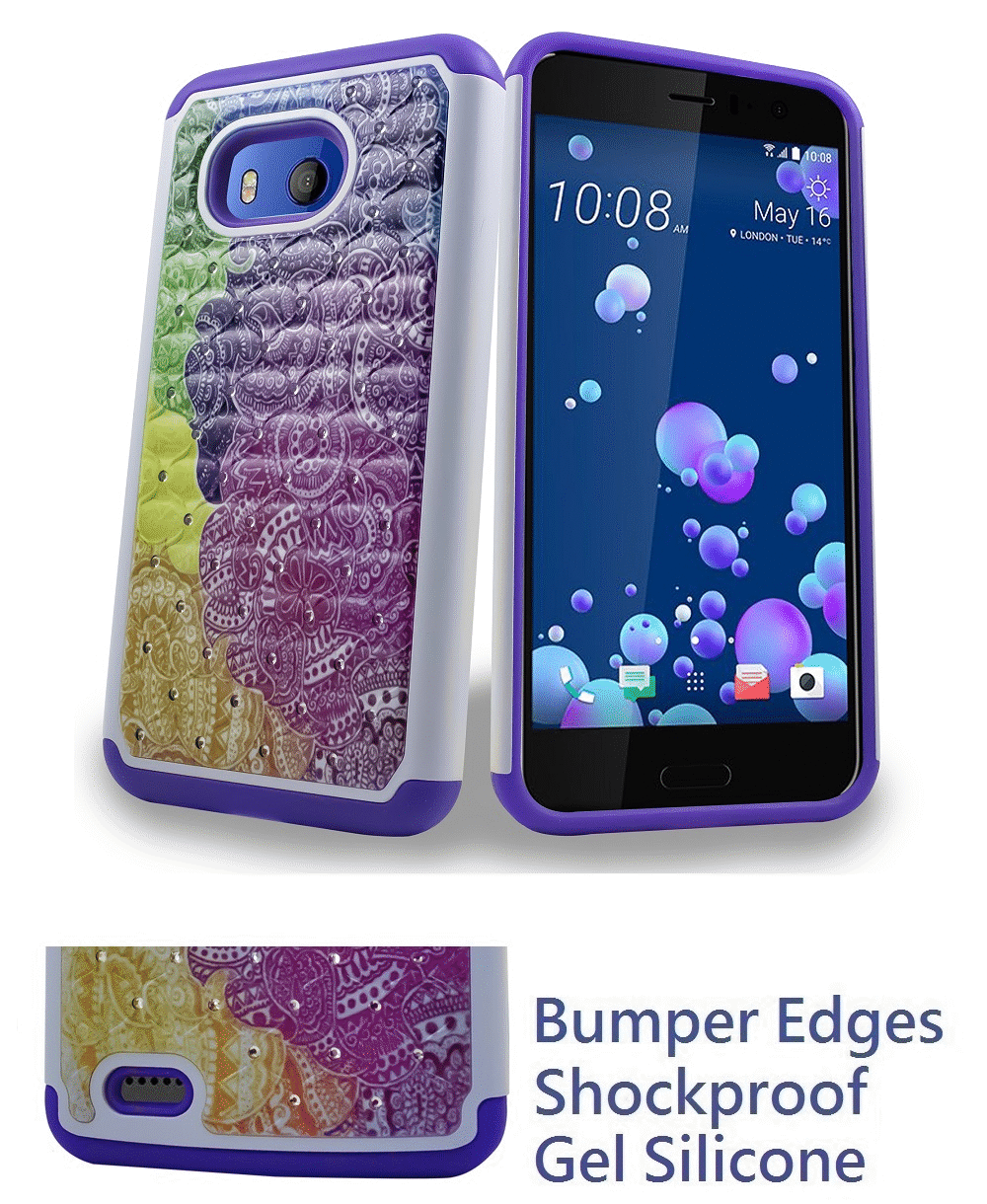 for HTC Ocean U11 Case Phone Case Slim Hybrid Dual Layer Hard Back ...