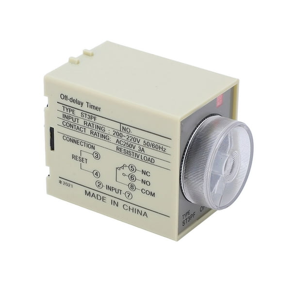 Time Relay, Flame Retardant High Accuracy Power Off Delay Relay Easy Time Adjustment For ...