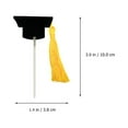 12pcs Graduation Hat Cake Topper Decoration Graduation Hat Cupcake ...