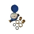 "DAE AS200U-75 Brass Water Meter with 3/4"" NPT Couplings, Flow ...