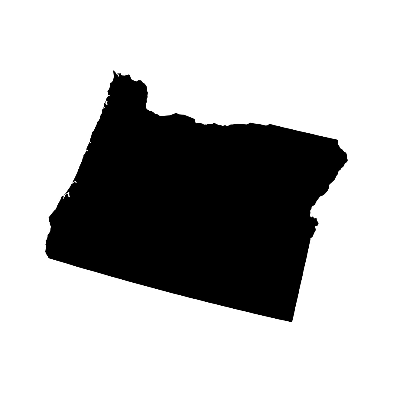 Oregon Shaped Sticker Decal Die Cut - Self Adhesive Vinyl ...