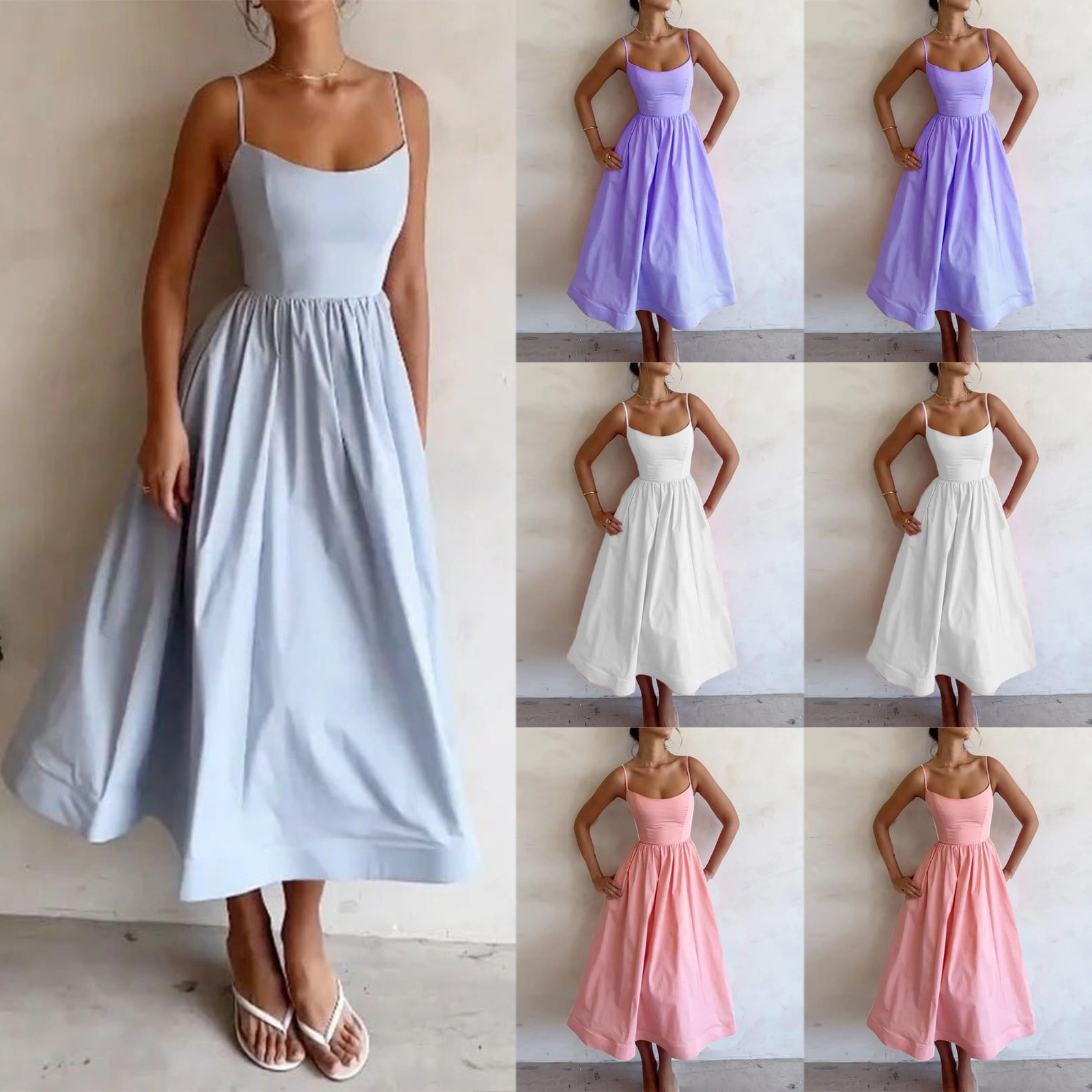 Click here for Yuyuzo Dresses For Women Summer Casual Sleeveless... prices