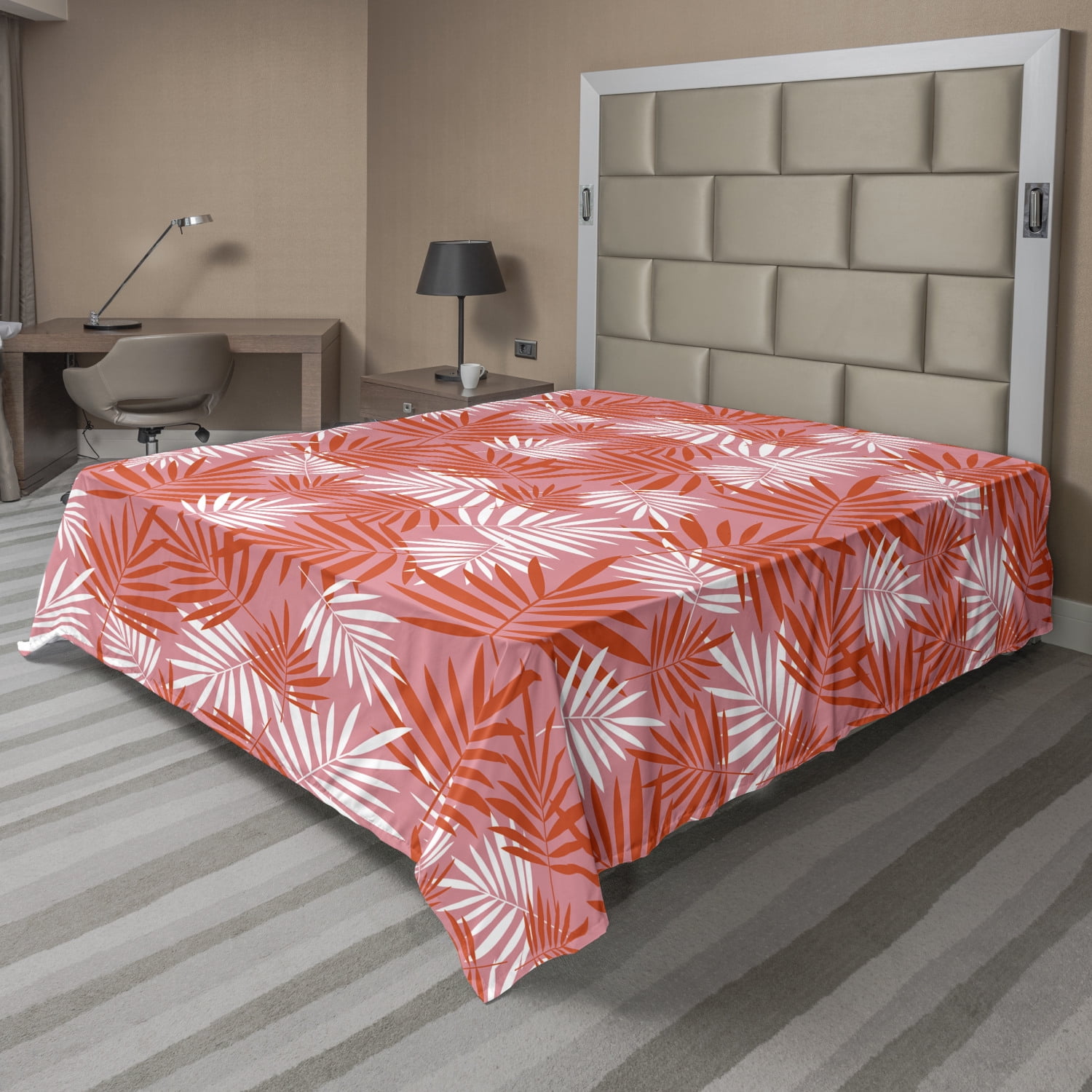 Exotic Flat Sheet, Vibrant Palm Leaves Long Tropical Botany Items ...