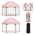 Dream On Me Onyx Baby Play Yard Set with Canopy, Blush Pink, Unisex ...