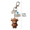 Aufmer Highland Animal Shaped Resin Key Chain Meaningful Inspirational ...