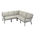 Mainstays Neste Ridge 5-Piece Patio Sectional Set with Gray Cushions ...