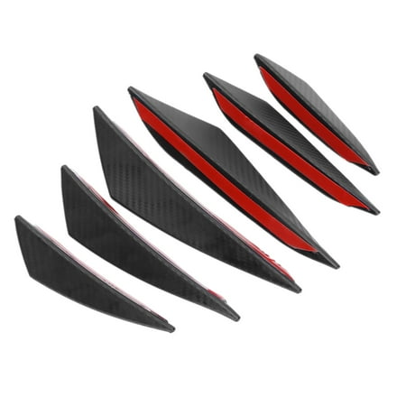 Rdeghly Front Bumper Splitter Front Bumper Lip Fin Splitter Canard ...
