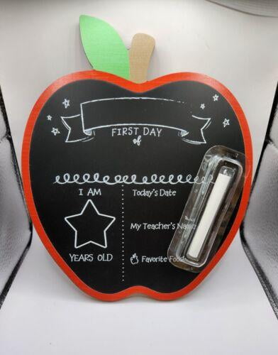 Apple Shaped Chalkboard Sign First Day of School - Walmart.com