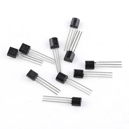 Garosa 200pcs 10 Values Silicon Transistors Assortment BC337, BC327 ...