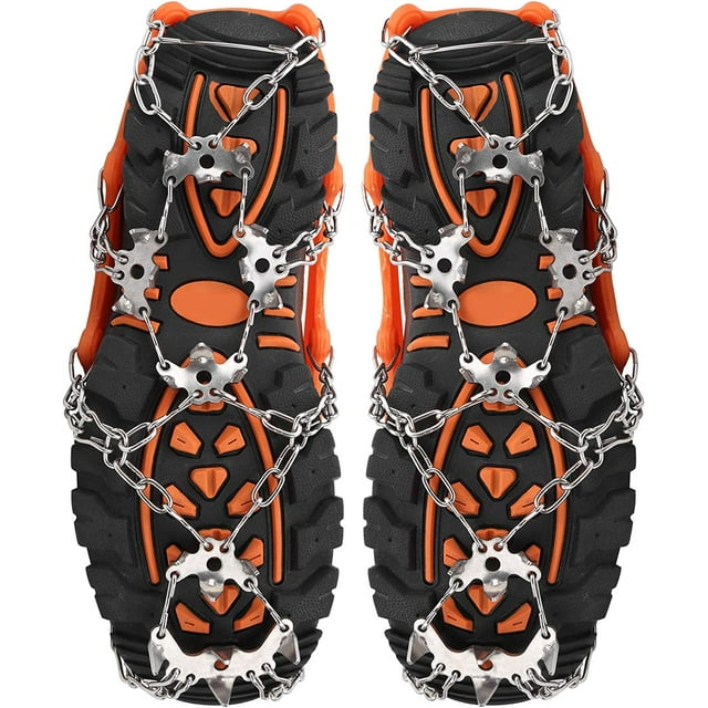 Ice Snow Grips, Stainless Steel Antislip Nonslip Shoes Cover Snow ...