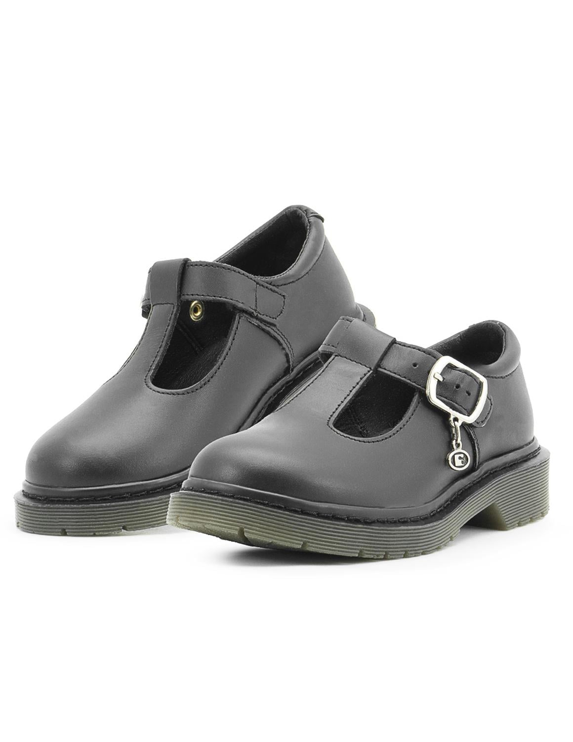 Zapato Escolar Para Niña De Piel Coqueta Con Antiderrapante negro 23.5 ...