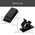 BESTYASH 18pcs Electric Cord Organizers Wire Holders Black Plastic ...