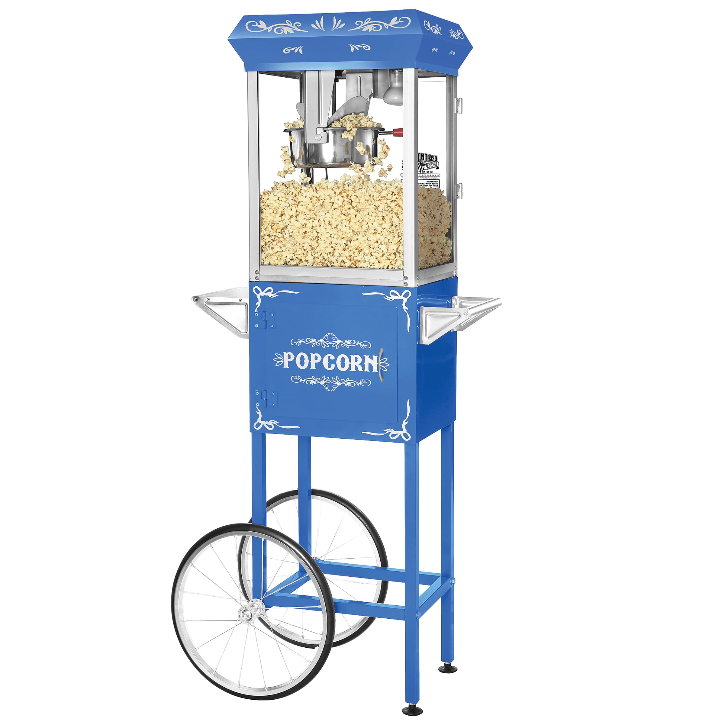 Foundation 8oz Full Popcorn Popper Machine with Cart by Great Northern ...