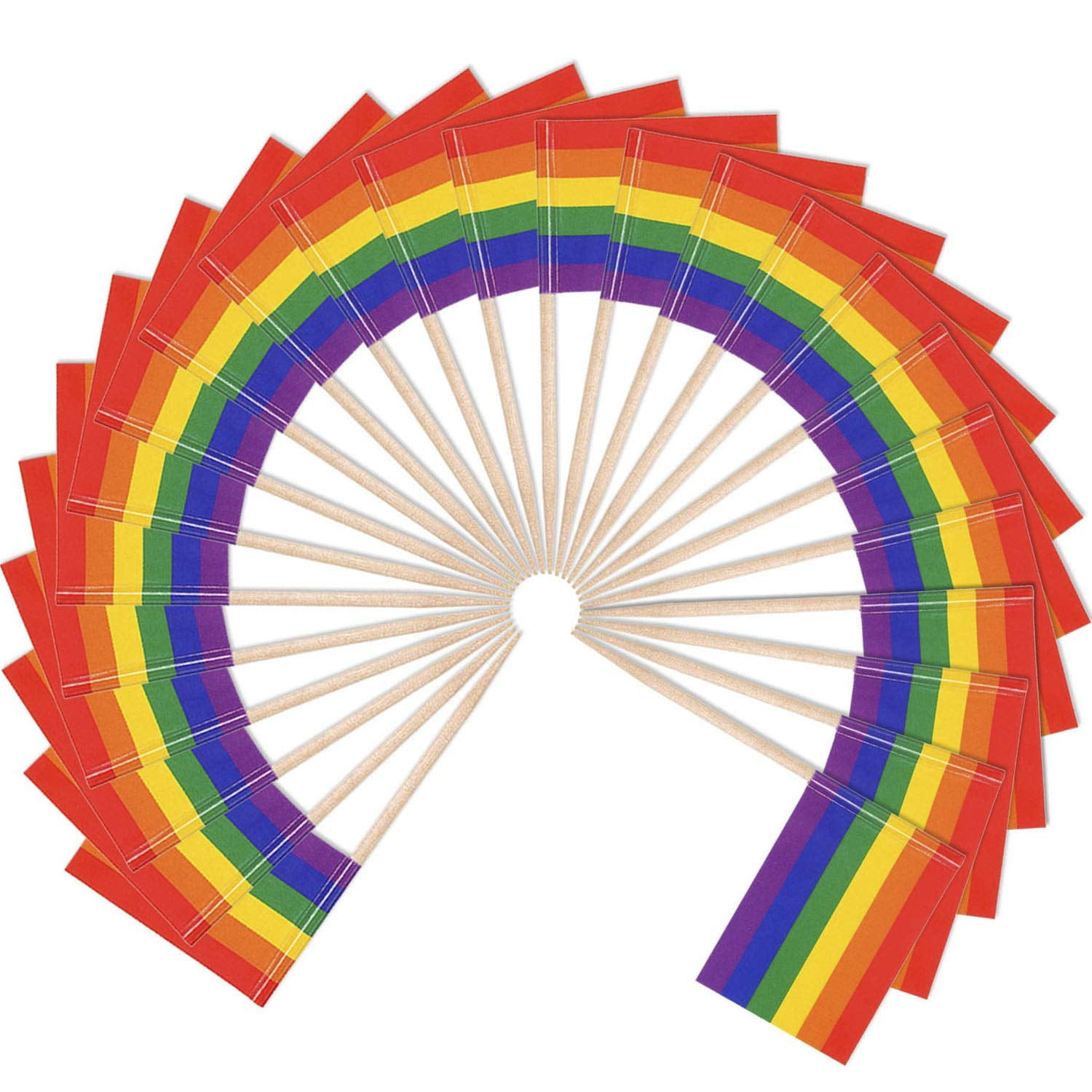 Gay Pride Flags Toothpicks Rainbow Flag Picks Cupcake Toppers for Party ...