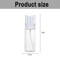 Travel Spray Bottles 4PCS Refillable Empty Clear Plastic Spray Bottles ...