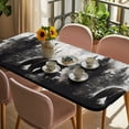 Brown Bear Fitted Rectangle Tablecloth 24" x 50" Black Bear Forest ...