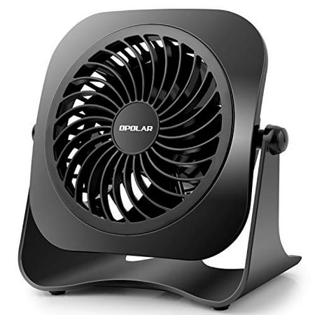 OPOLAR 4 Inch Mini USB Desk Fan, 2 Speeds, Lower Noise, USB Powered ...
