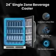 Whynter Beverage Refrigerator: 24 inch 140 Cans 34-54 °F Drink Fridge ...