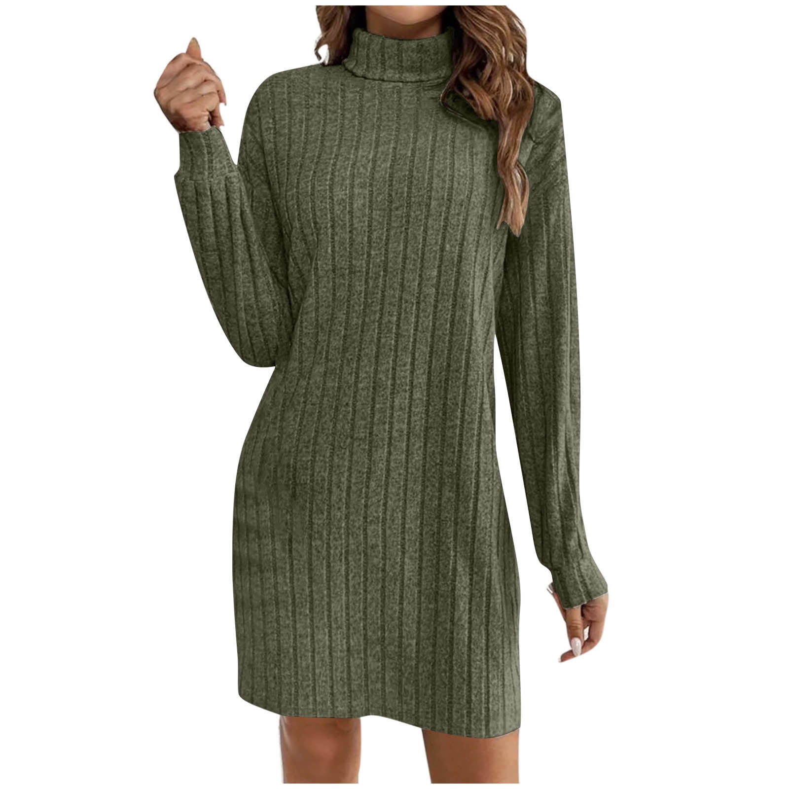 Click here for Lenpel Sweater Dress For Women Fall Winter Lantern... prices