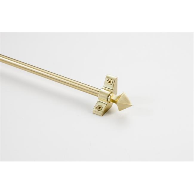Zoroufy 15898 48 in. Inspiration Stair Rod Set with Pyramid Finials in ...
