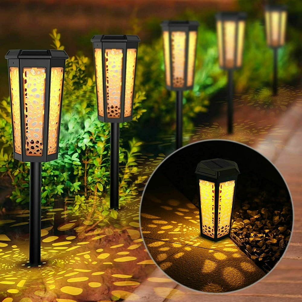 CJC Solar Pathway Light, Outdoor Solar Garden Decorative Lights for ...