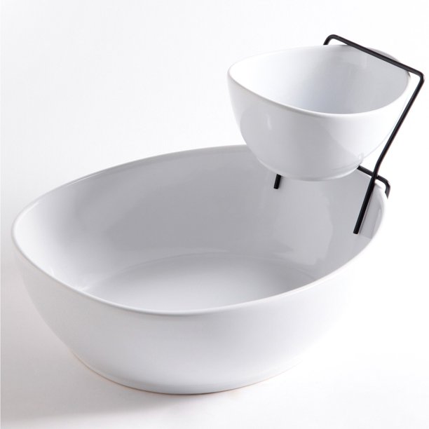 Gibson-Gibson Elite Gracious Dining 2 Tier chip and Dip Server Set ...