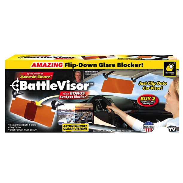 Bulbhead BattleVisor 13222 Transparent Anti-Glare Visor - Walmart.com
