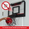 ESPN Over-The-Door Mini Basketball Hoop with 2 Mini Basketballs and ...