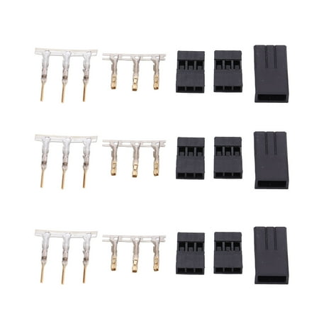 Male Female Connector Crimp Pin Kit, Detachable Integrated Gold Plated ...