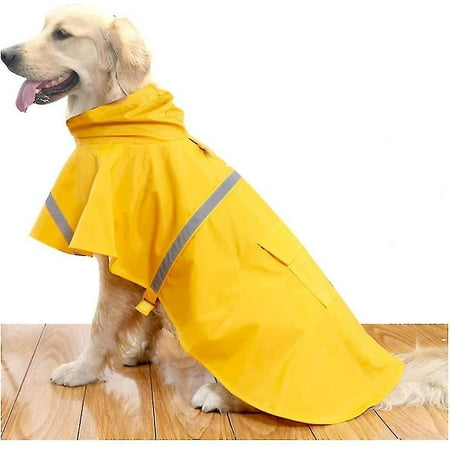 Dog Raincoat Hooded Slicker Poncho For Small To Large Dogs And Puppies ...