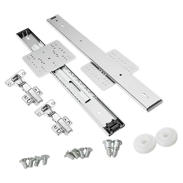 Lijie Hidden Flip up Cabinets Door Slide Rails Door Hardware Kit with ...