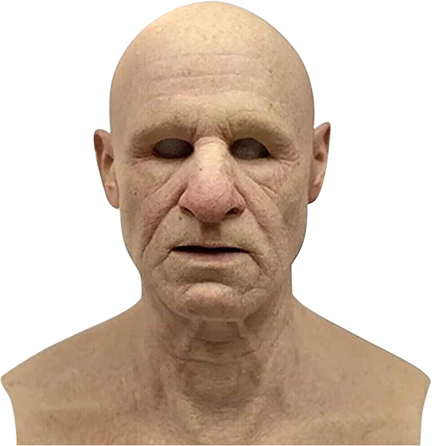 Máscara de Halloween, Máscara Realista de Anciano, Máscara de Látex ...