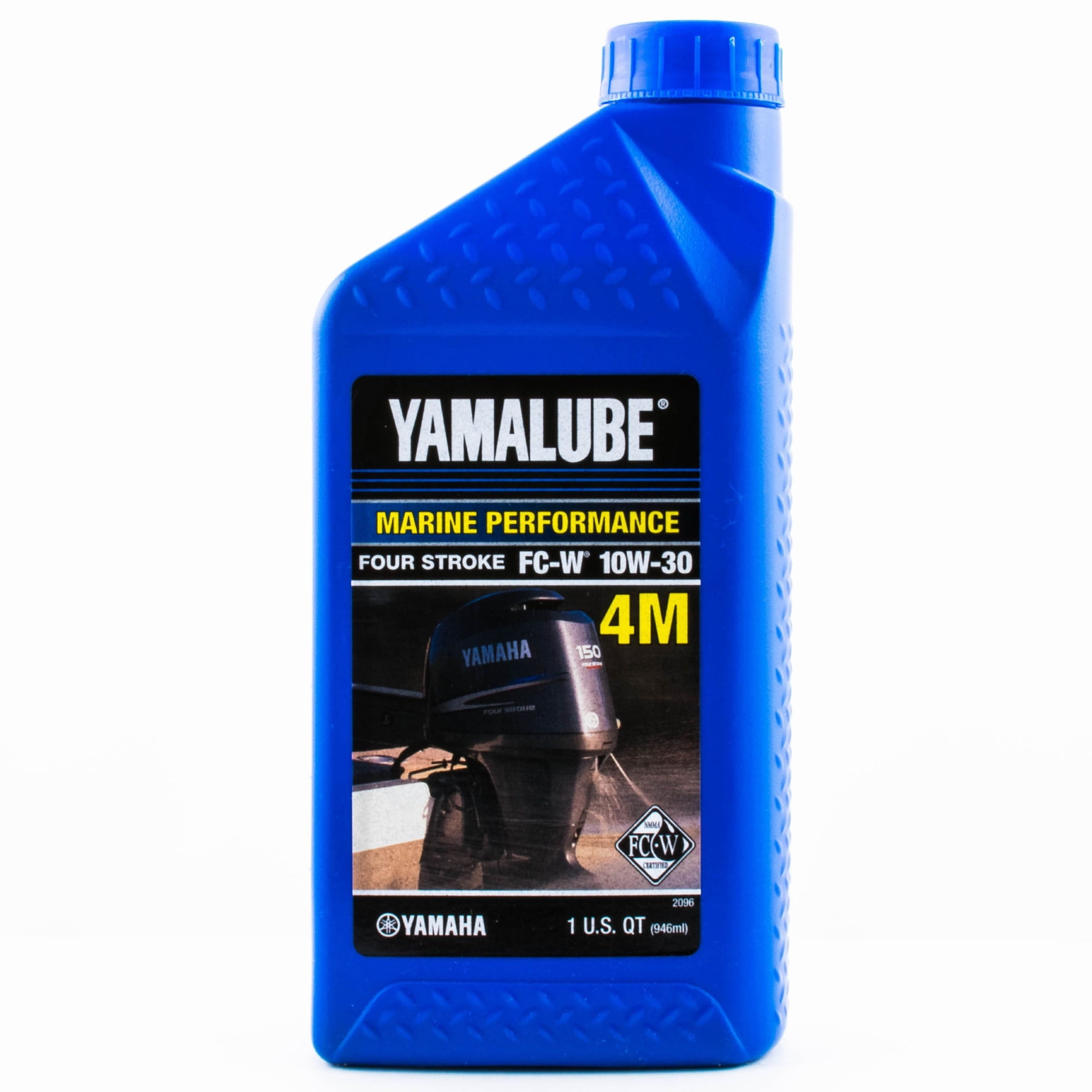 Yamaha Marine New OEM FC-W 4-Stroke Engine Oil, 1qt/32oz 10W-30, LUB ...