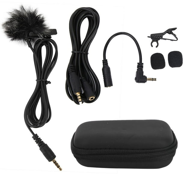 Lavalier Microphone,3.5mm Black Portable Lavalier Portable Microphone ...
