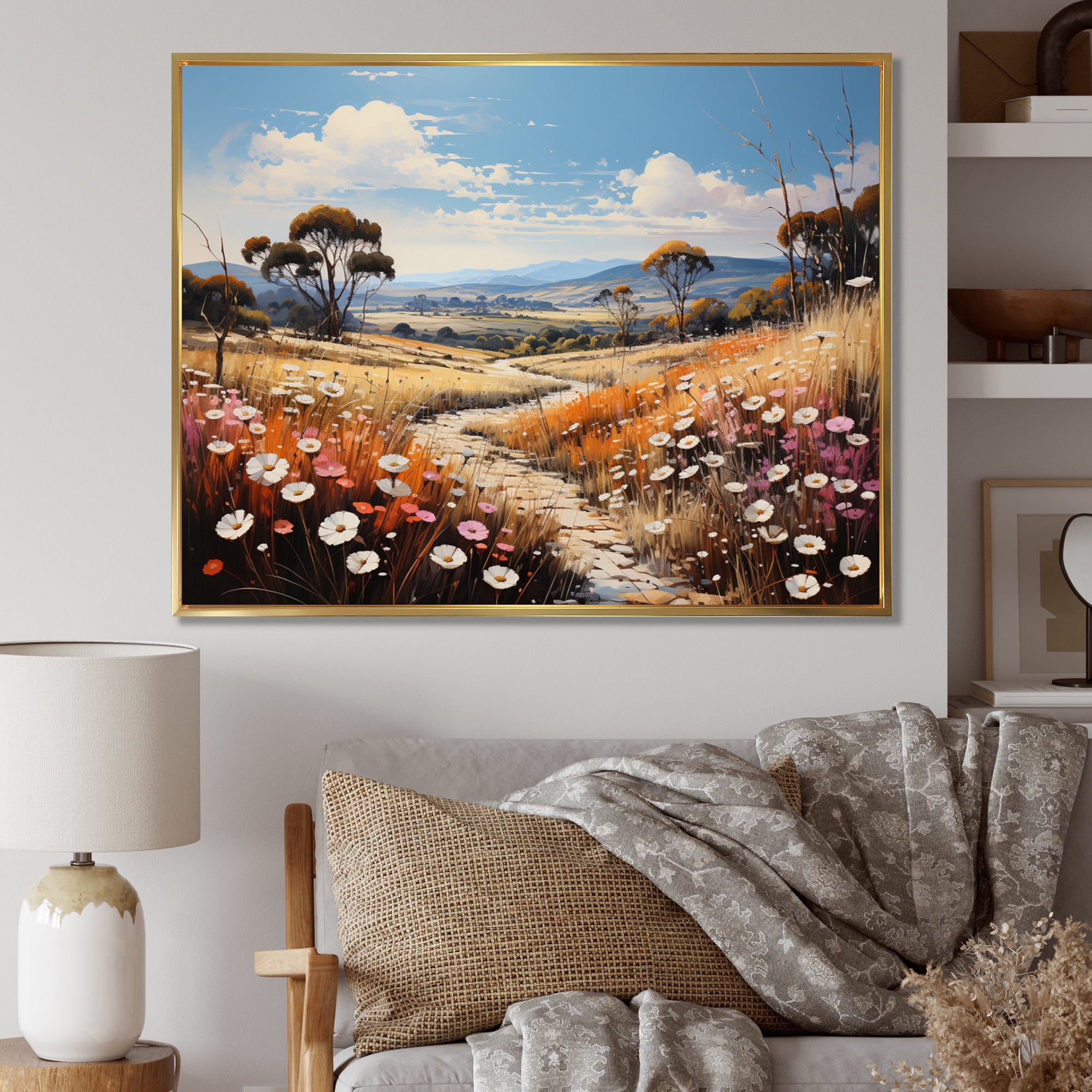 Click here for Designart Countryside Framed Wall Art Decor  Count... prices