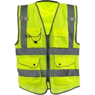 A-SAFETY 21 Colour High Visibility Neon Vest with Pockets for Running ...