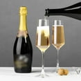 PARACITY Champagne Flutes, Glass Champagne Flutes Set of 2, Gift for ...