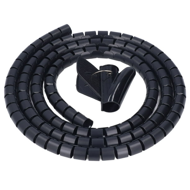Electrical Wire Organizer Sleeve Spiral Binding Cable Tidy Wrap Spiral ...
