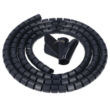 Electrical Wire Organizer Sleeve Spiral Binding Cable Tidy Wrap Spiral ...