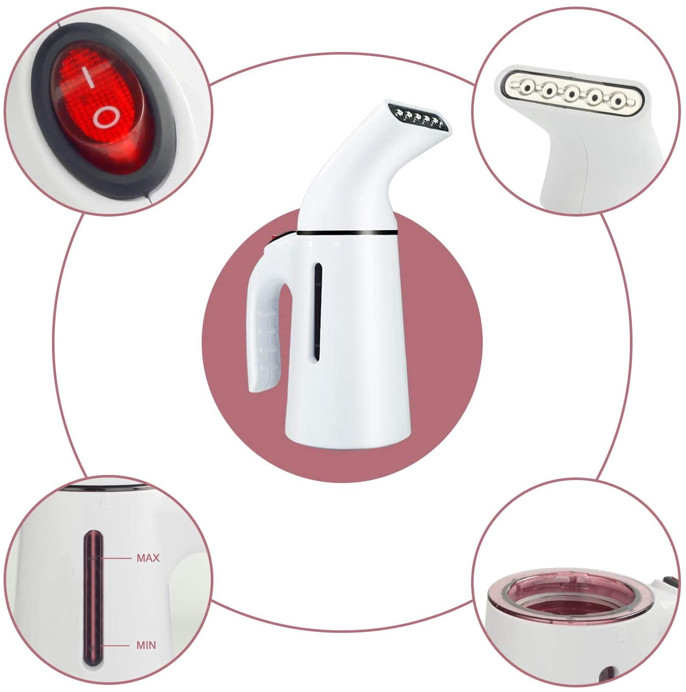DOTSOG Clothes Steamer Handheld, Portable Garment Steamer with Fast ...