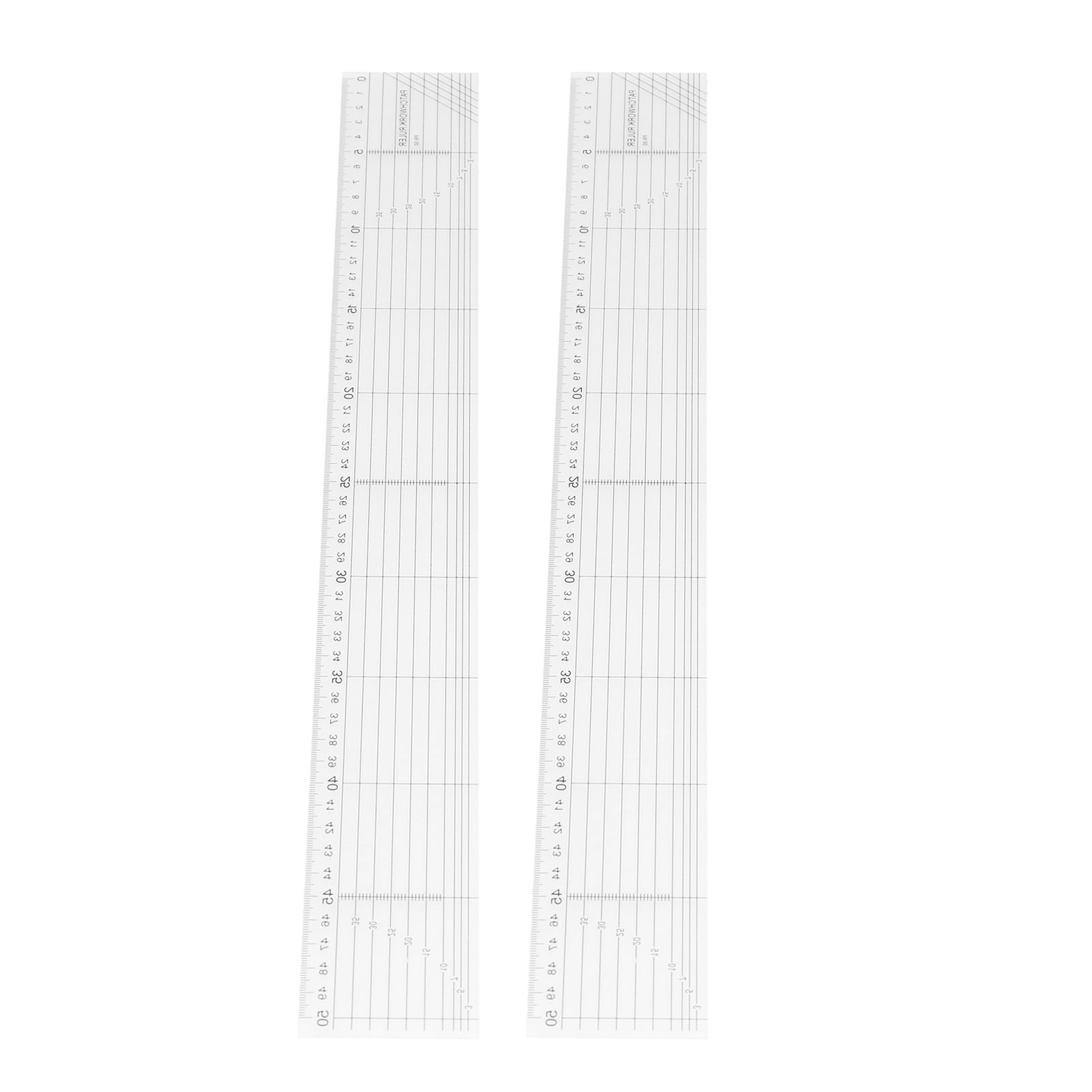 Unbranded Fabric Ruler2pcs Quilting Rulers Transparent Sewing Rulers Quilting Rulers Unmatched Quality
