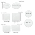 10 Pieces Leather Iron-on Patches Hat Patches 8 Shapes Sublimation ...