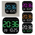 Large Screen Led Digital Wall Clock Humidity Dual Alarm Smart ...
