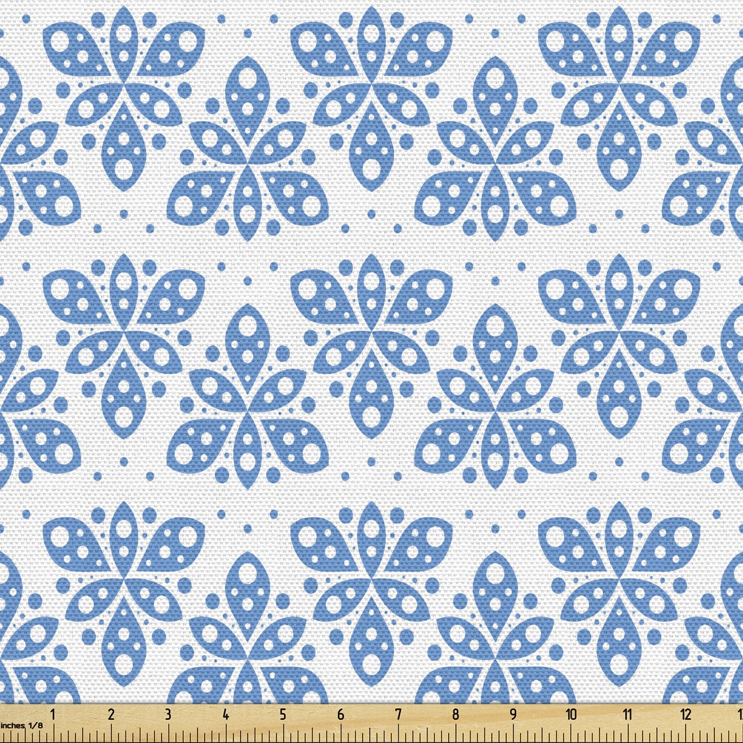 Abstract Upholstery Fabric by the Yard, Continuous Pattern with Rounds ...