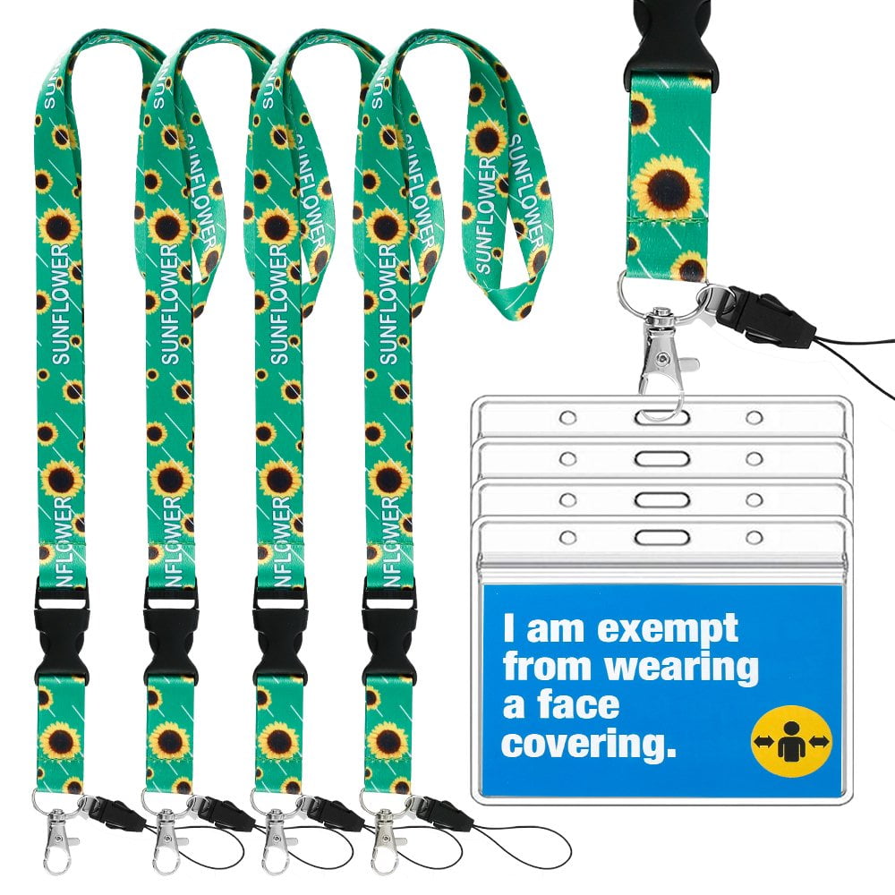 Click here for Generic Id Holder Lanyards Sunflower Lanyard Id Ca... prices