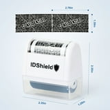 IDShield Identity Protection Roller Stamp, 6 Refills, Wide Coverage ...