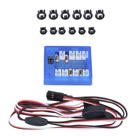 Flashing Light Systemfor RC Car,12 LED Lighting System RC Accessory RC Lighting System Enhanced ...