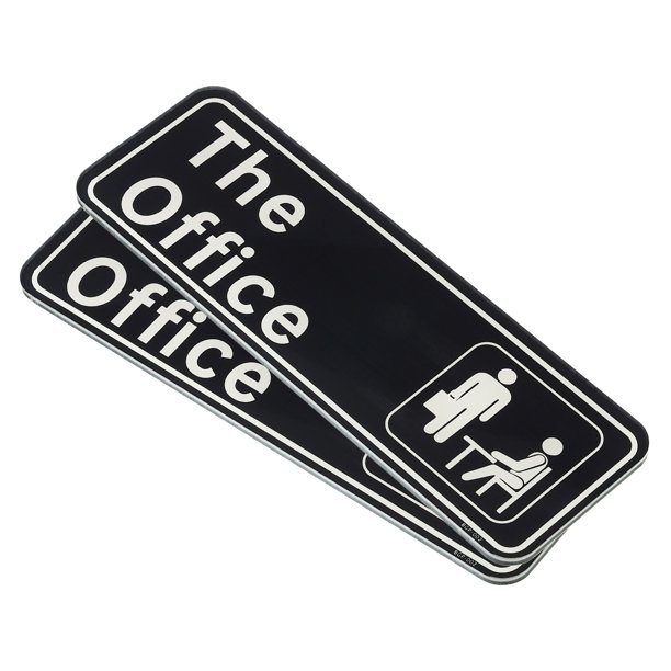 Uxcell The Office Sign Acrylic Self Adhesive Door Sign Sticker ...