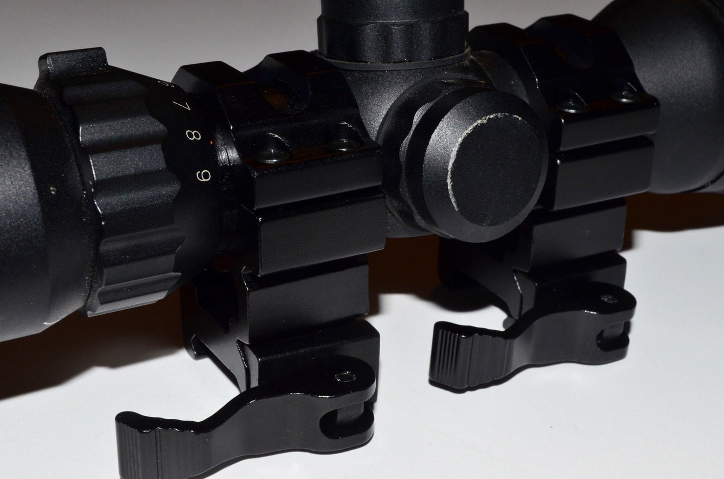 25mm 1" Quick Detach Rifle Scope Rings Medium Height .8" saddle height ...