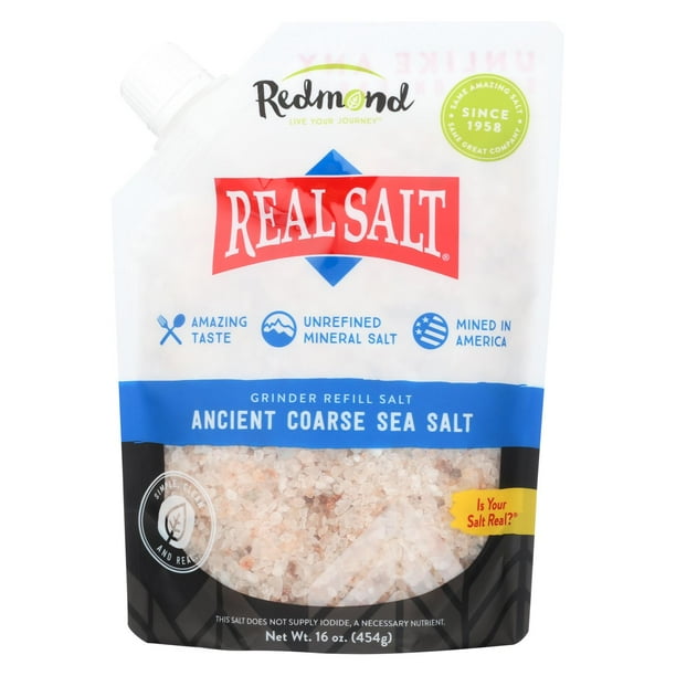Redmond Real Salt Antigua Sal Marina Gruesa 16 oz | Walmart en línea